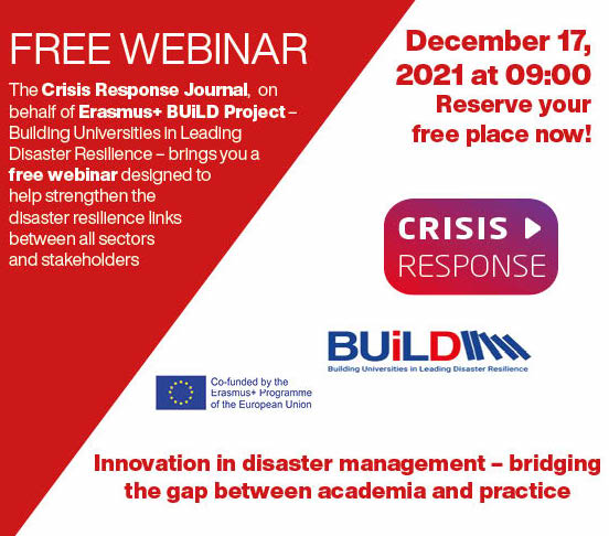 Crisis Response Journal : Free global webinar organised by the CRJ